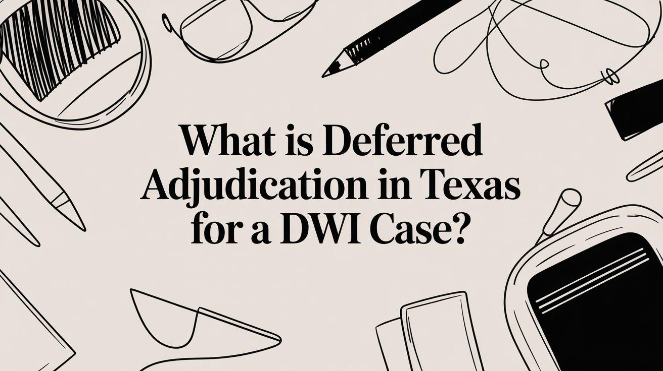Texas DWI: Deferred Adjudication Explained (2026)